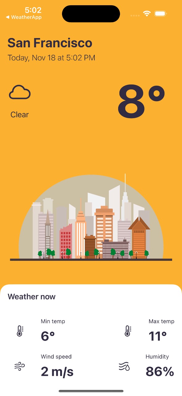 SwiftUI Weather App by FlutterFire | CodeCanyon